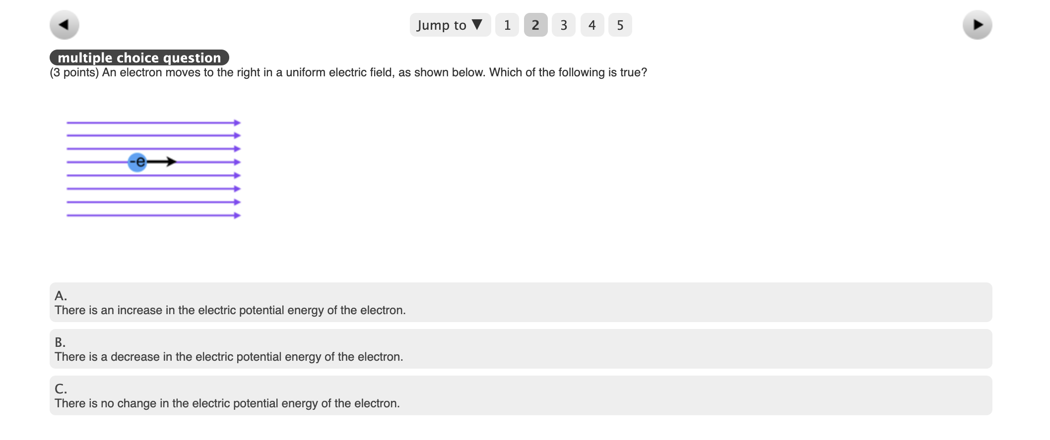Solved multiple choice question (3 points) Two point charges | Chegg.com