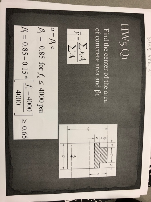 Solved Homework 5 Q2 . For a non-rectangular beam with | Chegg.com