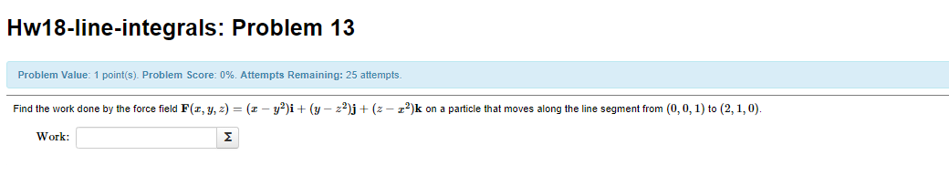 Solved Hw18-line-integrals: Problem 13 Problem Value: 1 | Chegg.com