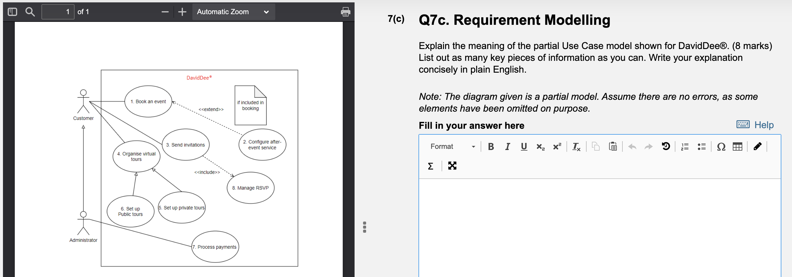 Solved D 1 of 1 + Automatic Zoom 7(c) Q7c. Requirement | Chegg.com