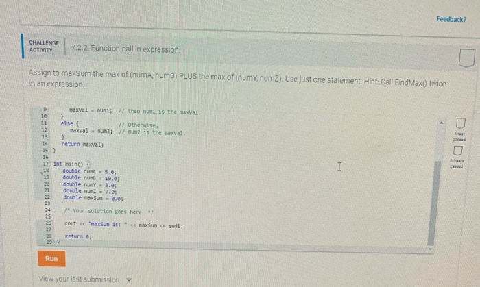 Solved ACTWN2 Function call in expression ACTIVITY Assign to | Chegg.com
