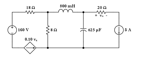 Given : The circuit shown aboveis in equilibrium.