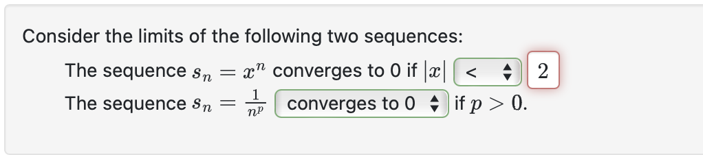 Solved Consider the limits of the following two sequences: | Chegg.com