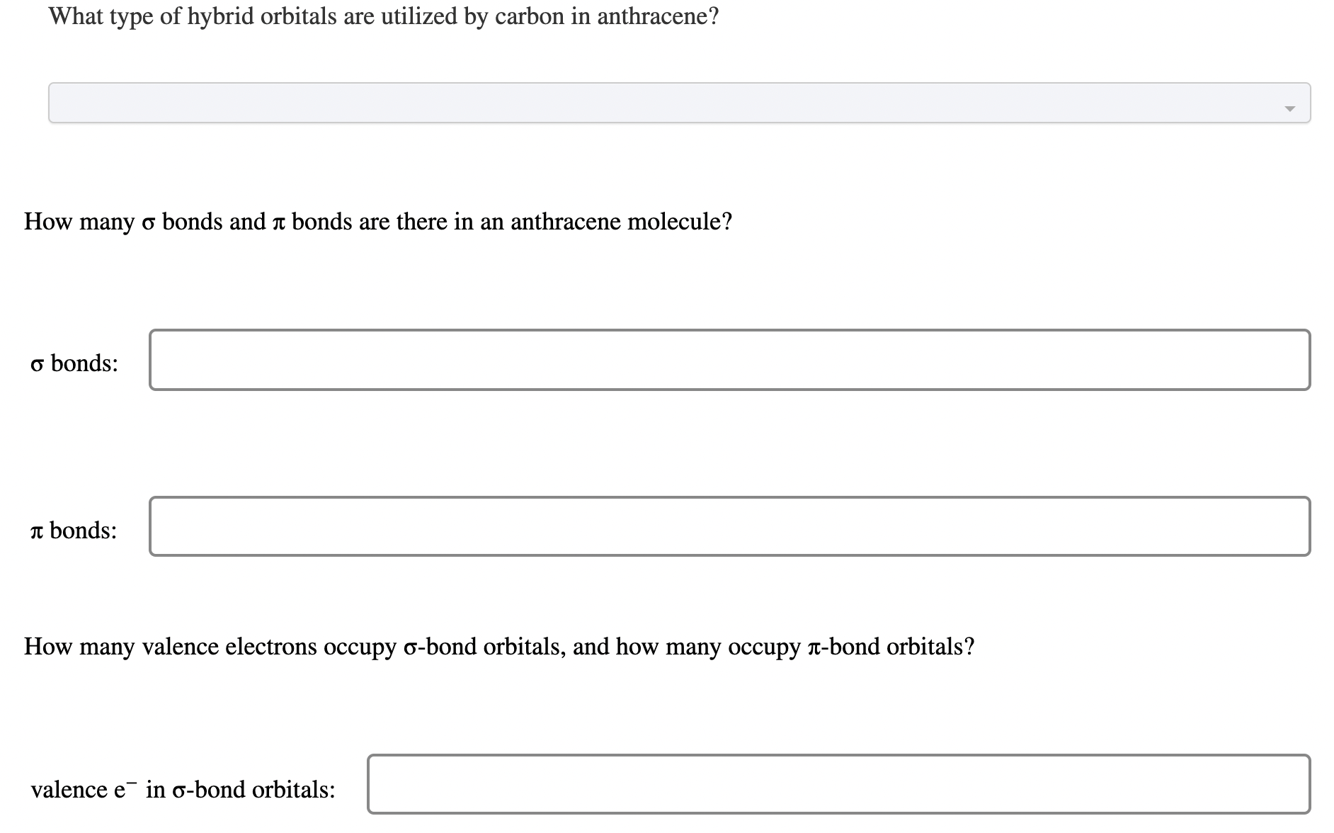 Solved Complete the structure for anthracene, C14H10, by | Chegg.com