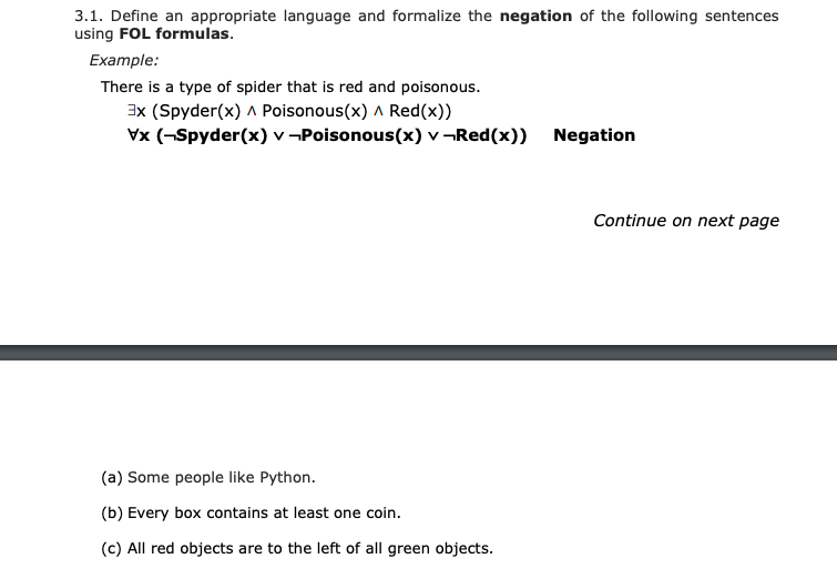 Solved 3.1. Define an appropriate language and formalize the | Chegg.com