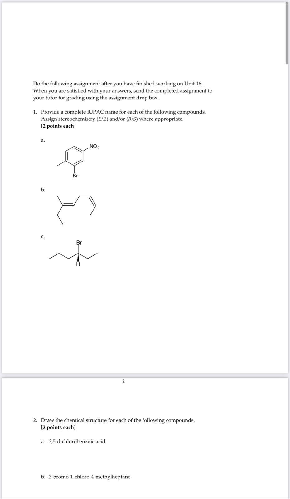 Solved Do the following assignment after you have finished | Chegg.com
