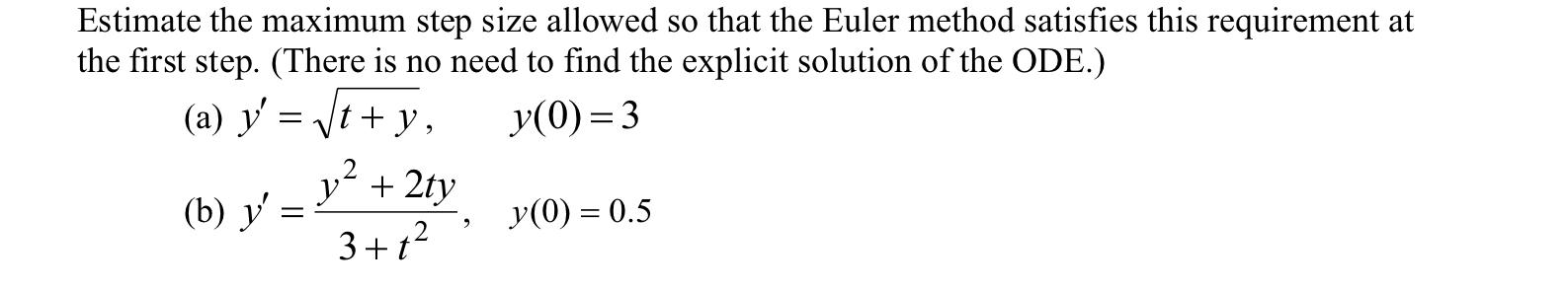 Solved Suppose That A Local Truncation Error No Greater Than