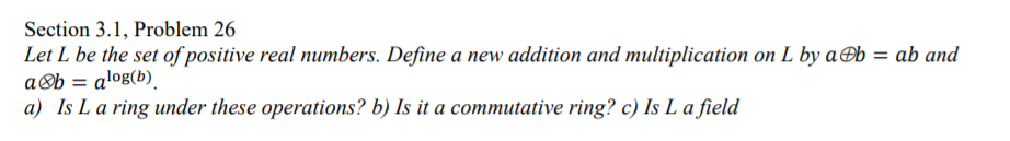 Solved Section 3.1, Problem 26 Let L be the set of positive | Chegg.com