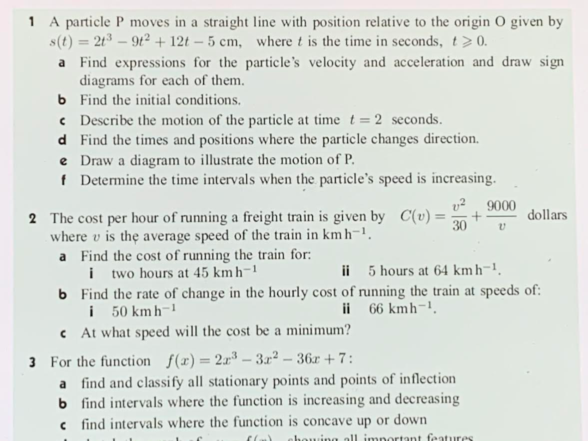 Solved 1 A particle P moves in a straight line with position | Chegg.com