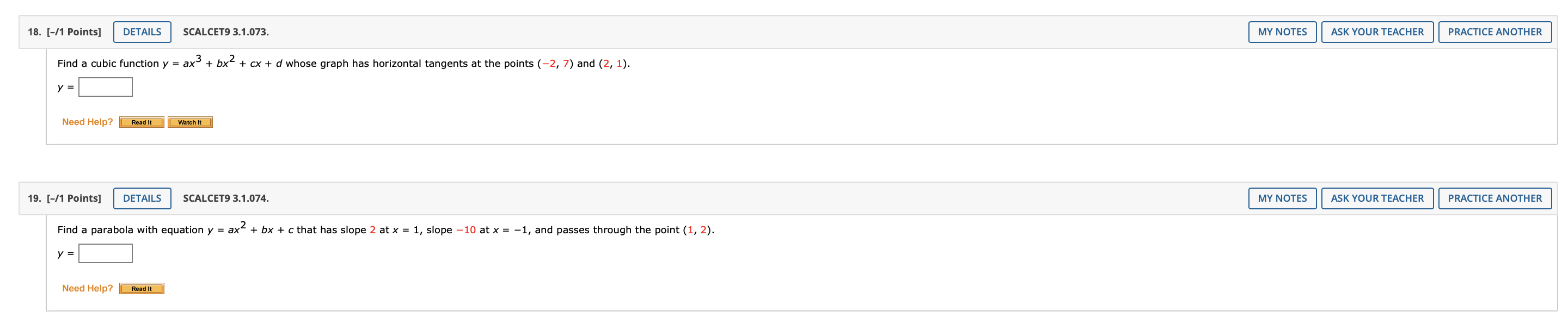 Solved Find a cubic function y=ax3+bx2+cx+d whose graph has | Chegg.com