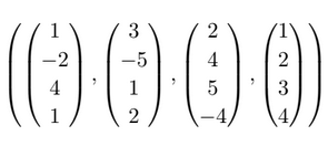 Solved Determine if the given sequence of n-vectors is | Chegg.com