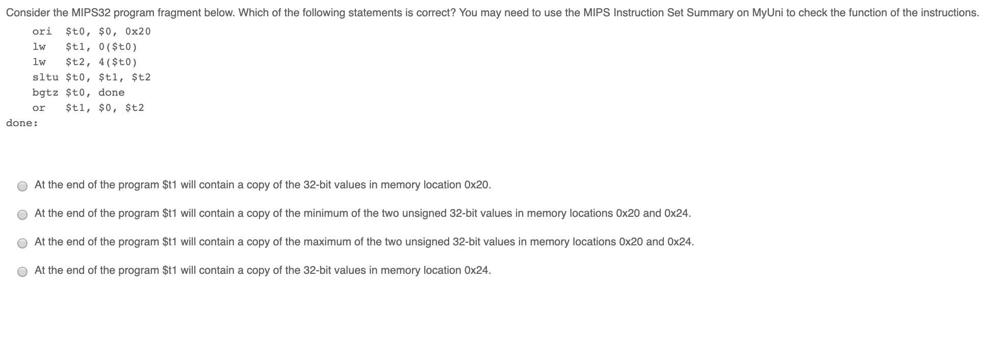 Match the instruction below with its effect. In each | Chegg.com