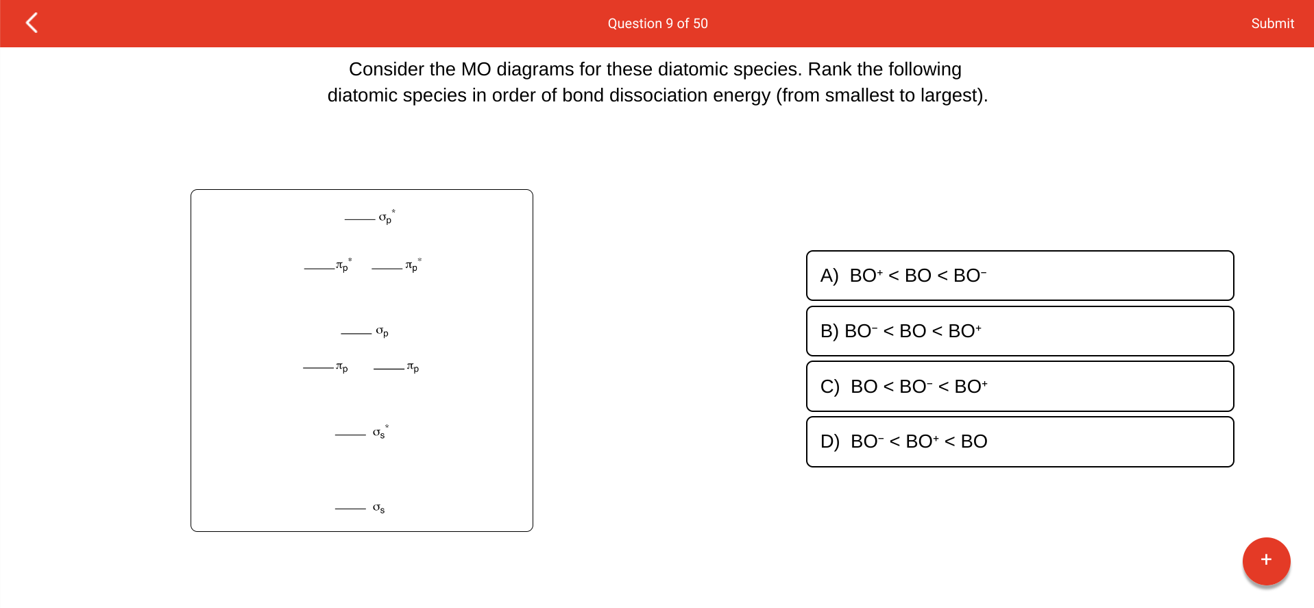 Solved Consider the MO diagrams for these diatomic species. | Chegg.com