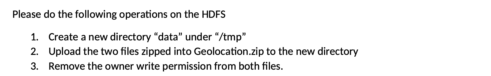 Solved Hi I Have A Question About Hadoop Operations On The 