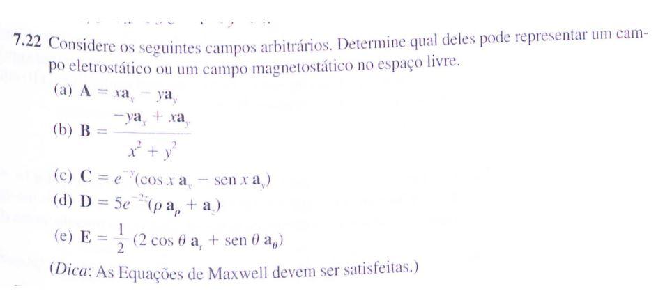 Solved Consider the following arbitrary fields. Determine | Chegg.com