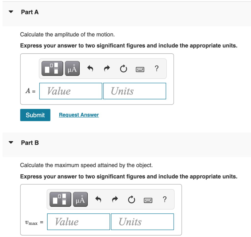 Solved An object with mass 3.2 kg is executing simple | Chegg.com