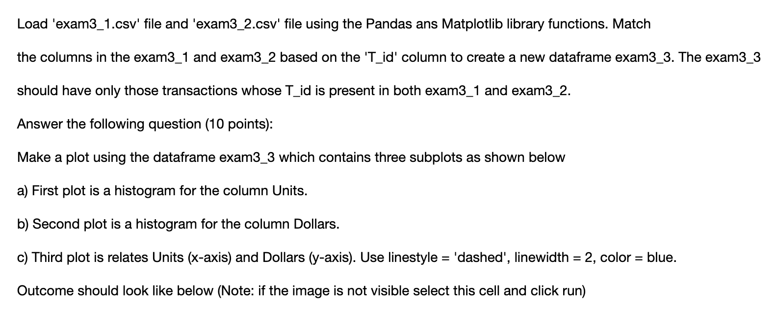 Solved Load Exam31csv File And Exam32csv File Using 