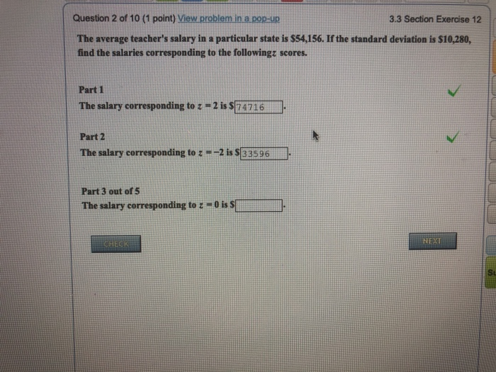 Solved Question 2 of 10 (1 point) View problem in a pop-up | Chegg.com