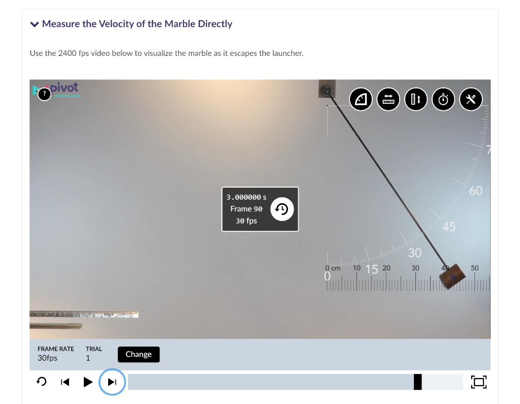 Measure the Velocity of the Marble Directly Use the | Chegg.com