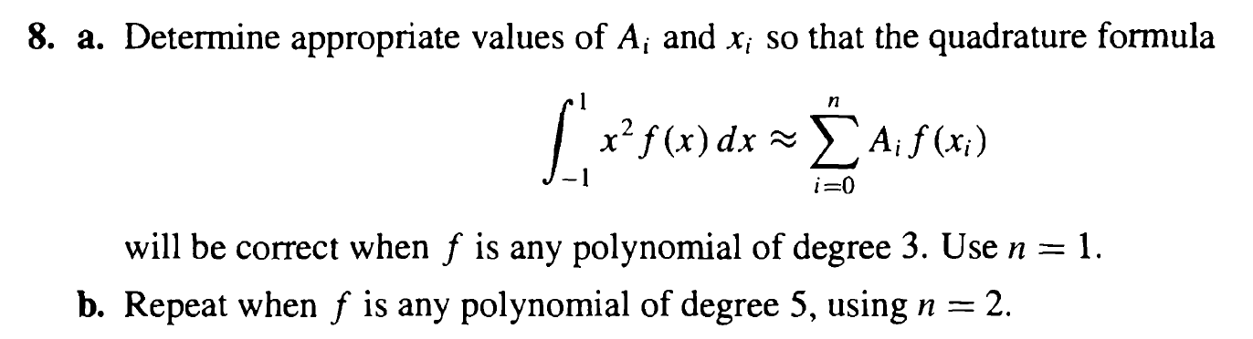 Solved a. Determine appropriate values of Ai and xi so that | Chegg.com