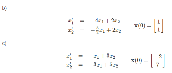 Solved Use the eigenvalue method to solve each system | Chegg.com