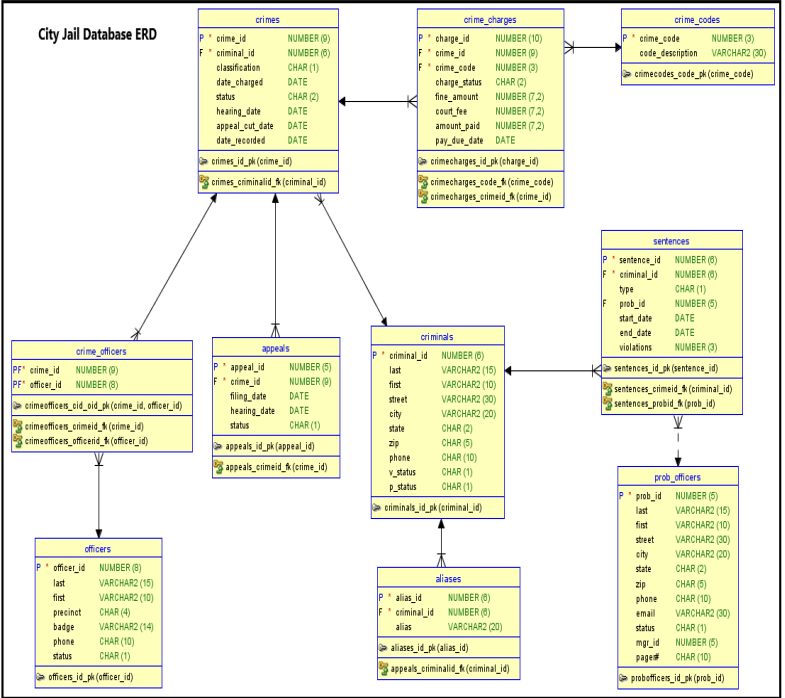 Solved MEMO To: Database Consultant From: City Jail | Chegg.com