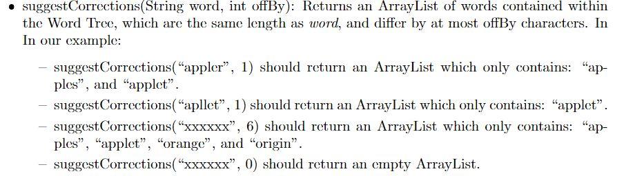 Word Tree A word tree is a data-structure used for | Chegg.com