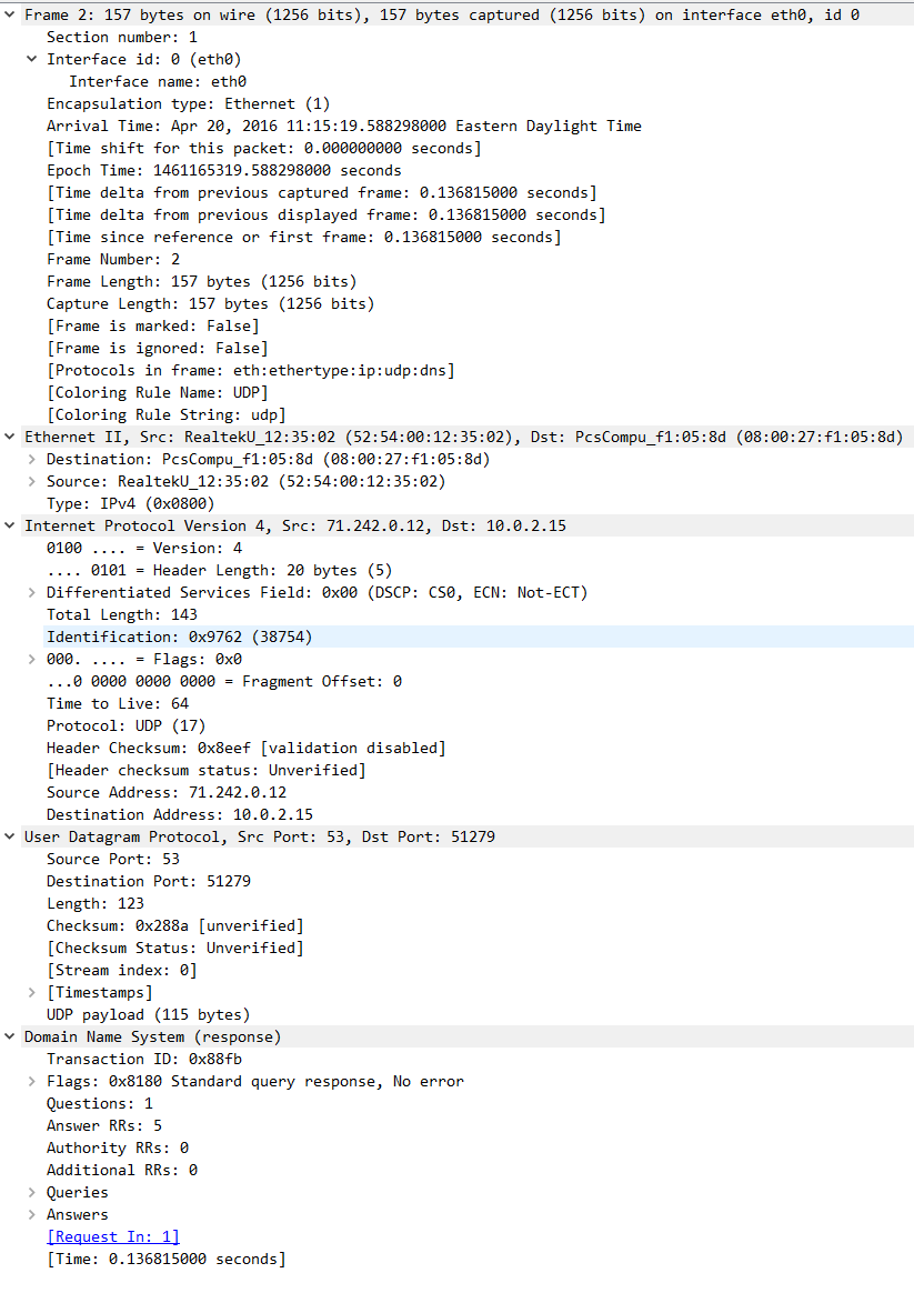 This is the first packet payload This is the | Chegg.com