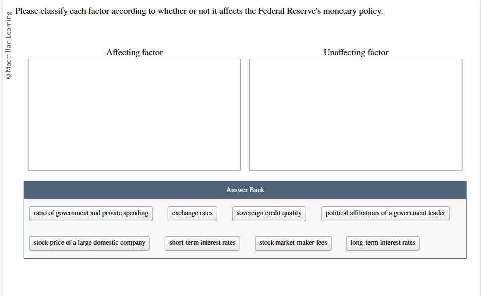 Solved Please classify each factor according to whether or | Chegg.com
