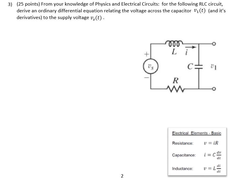 Solved (25 points) From your knowledge of Physics and | Chegg.com