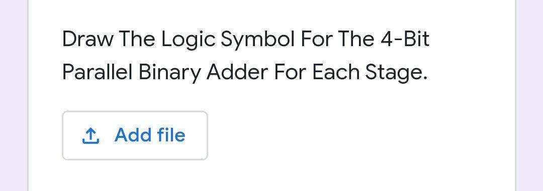 Solved Draw The Logic Symbol For The 4-Bit Parallel Binary | Chegg.com
