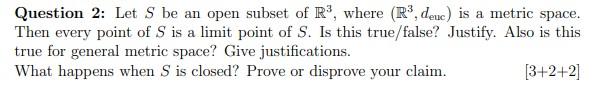 Solved Question 3: Suppose AC R. For every non empty bounded | Chegg.com