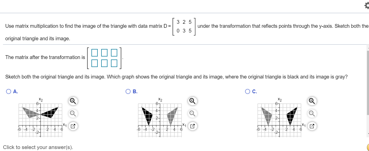 Solved Use matrix multiplication to find the image of the | Chegg.com