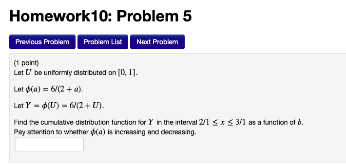 Solved Homework 10: Problem 5 Previous Problem Problem List | Chegg.com Solved Homework 10: Problem 5 Previous Problem Problem List | Chegg.com