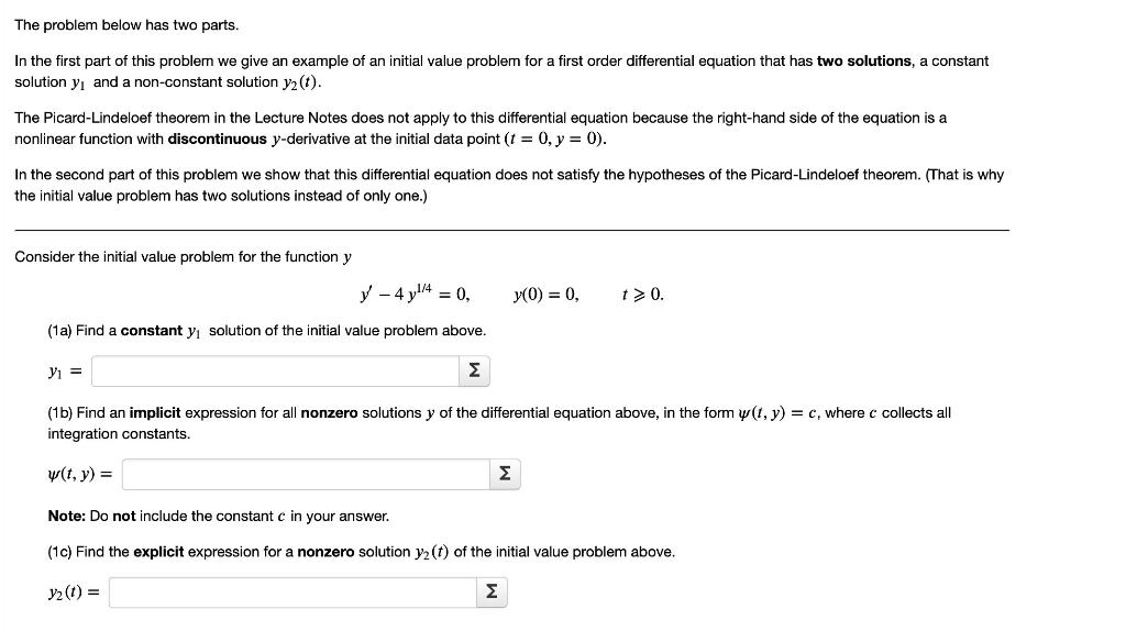 Solved The problem below has two parts. In the first part of | Chegg.com