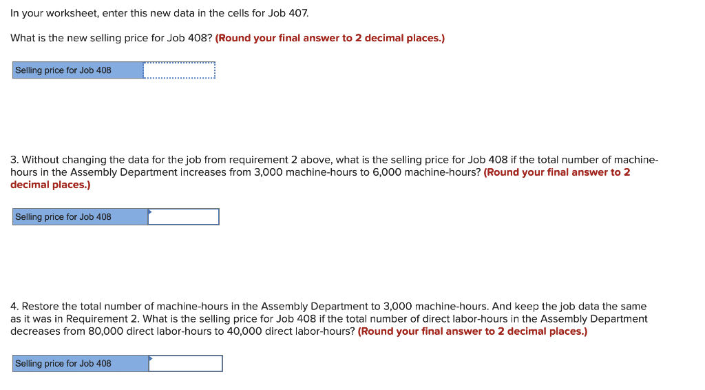 Solved Chapter 2: Applying Excel Data Markup on job cost | Chegg.com