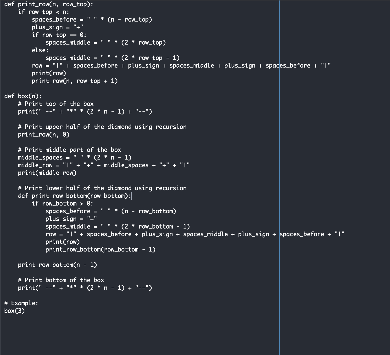 Solved Can debug this code so that box(1) ﻿gives | Chegg.com