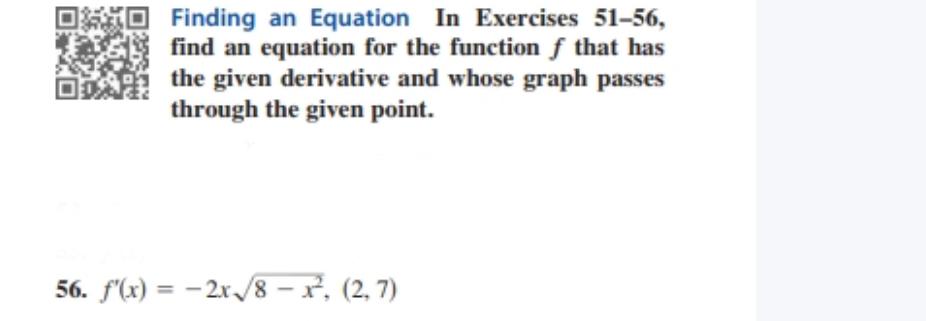 Solved Finding an Equation In Exercises 51-56, find an | Chegg.com