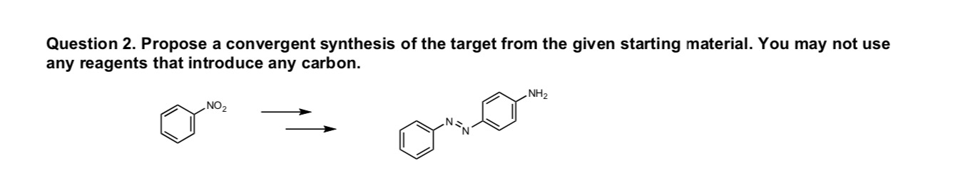 Solved Question 2. Propose a convergent synthesis of the | Chegg.com