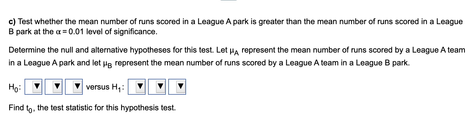 Solved In baseball, League A allows a designated hitter (DH) | Chegg.com