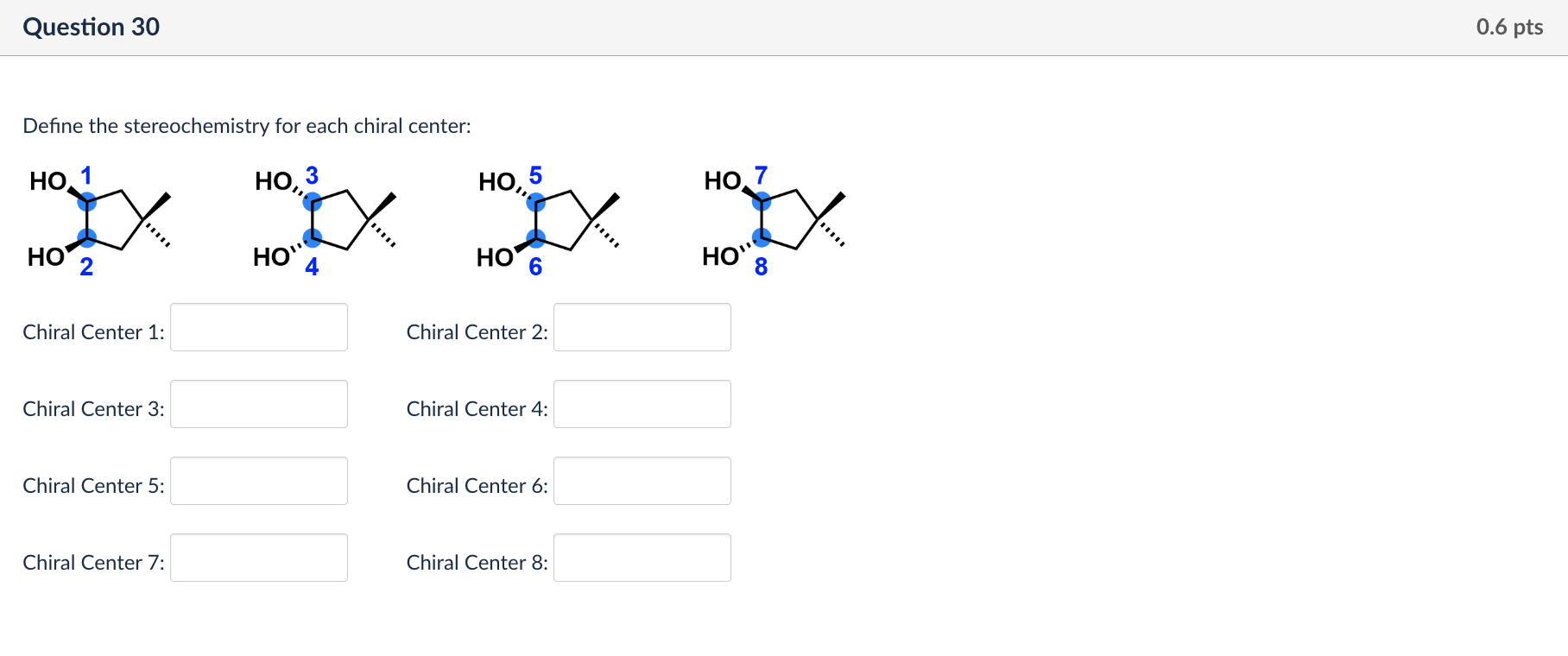 Solved Define the stereochemistry for each chiral center: | Chegg.com Solved Define the stereochemistry for each chiral center: | Chegg.com