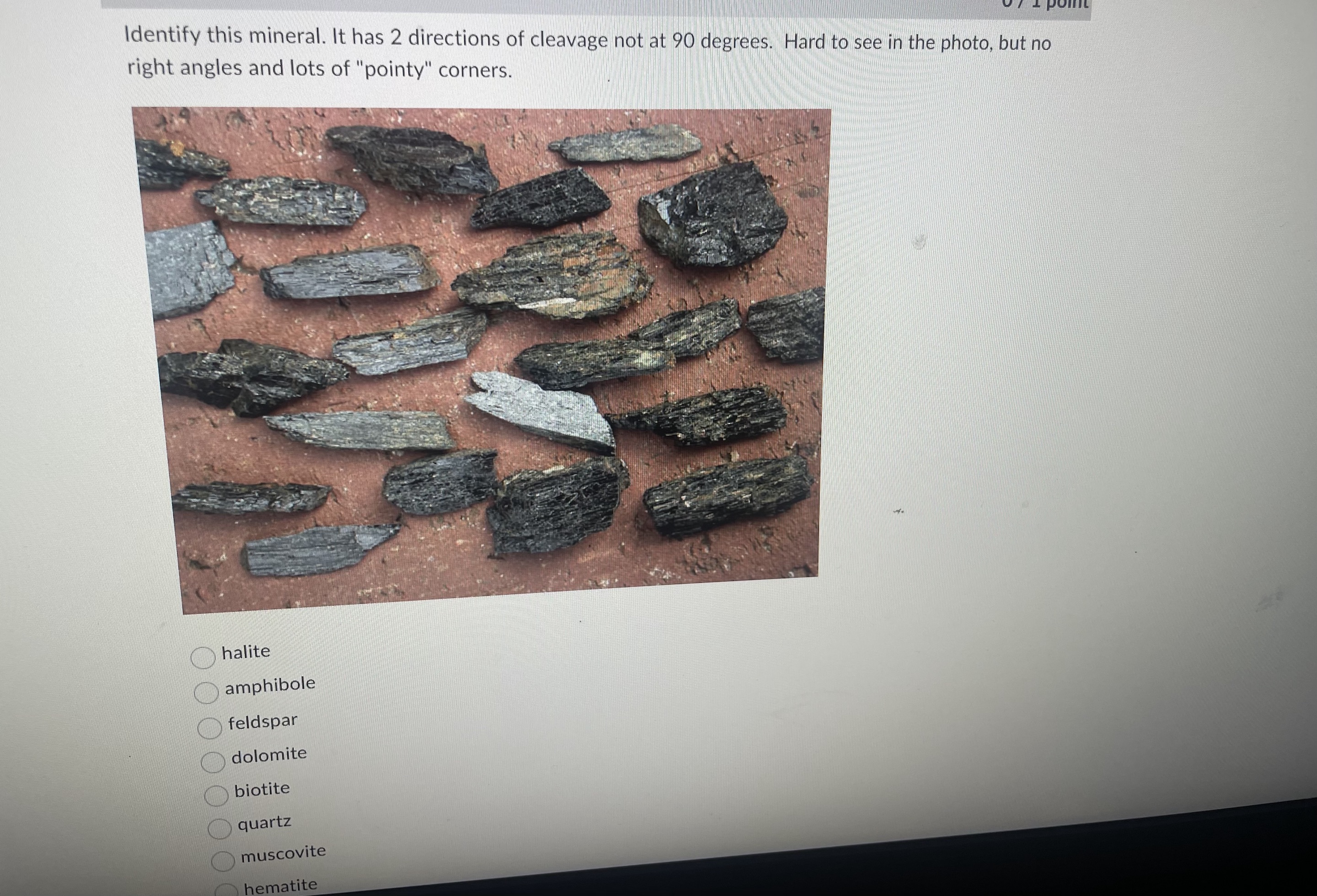 What type of cleavage does this mineral | Chegg.com