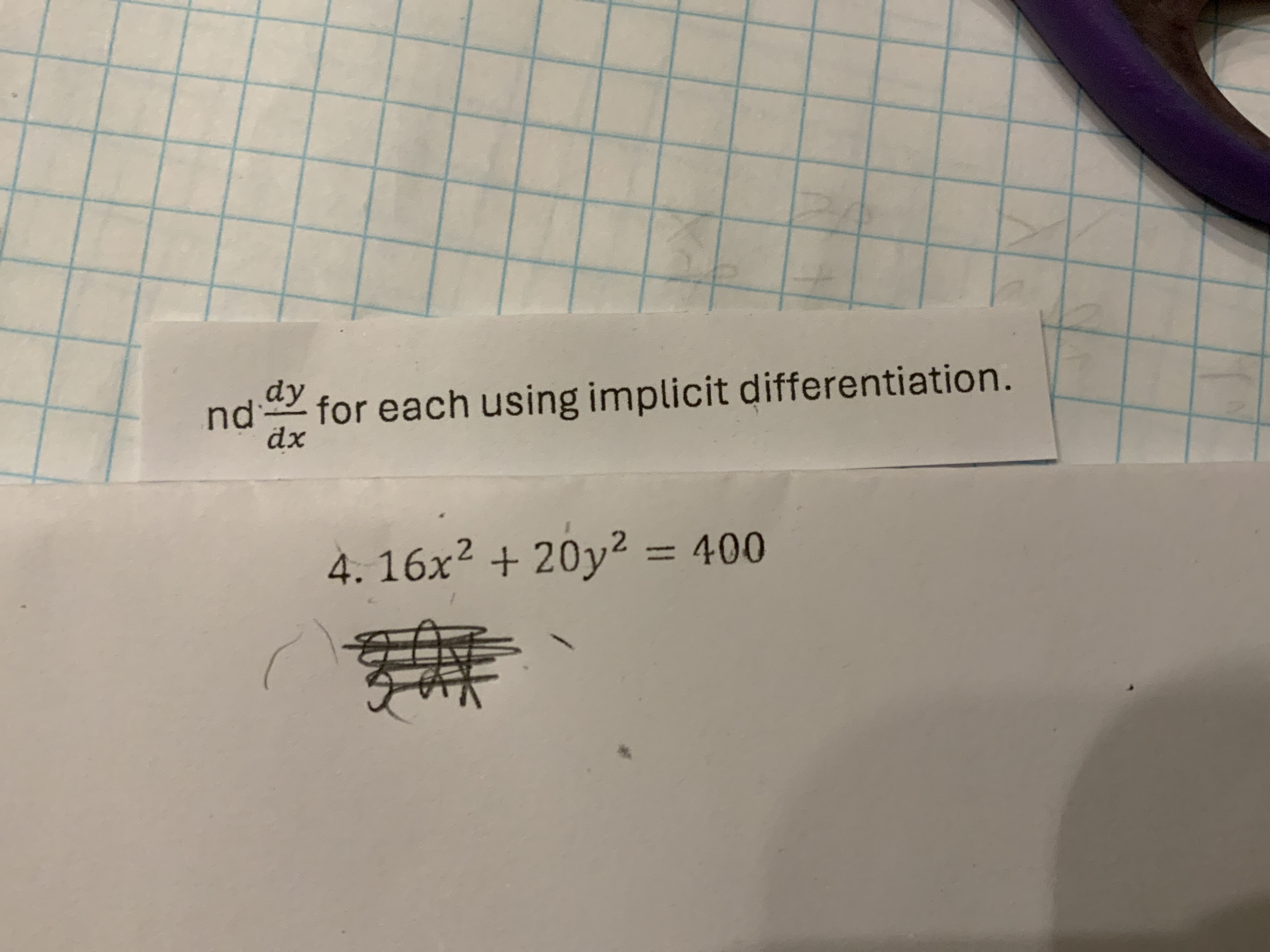 Solved \angstrom olicit differentiation.nd dydx ﻿for each | Chegg.com