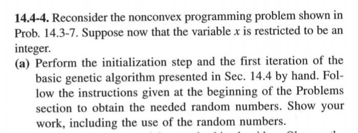 Solved 14.4-4. Reconsider the nonconvex programming problem | Chegg.com Solved 14.4-4. Reconsider the nonconvex programming problem | Chegg.com