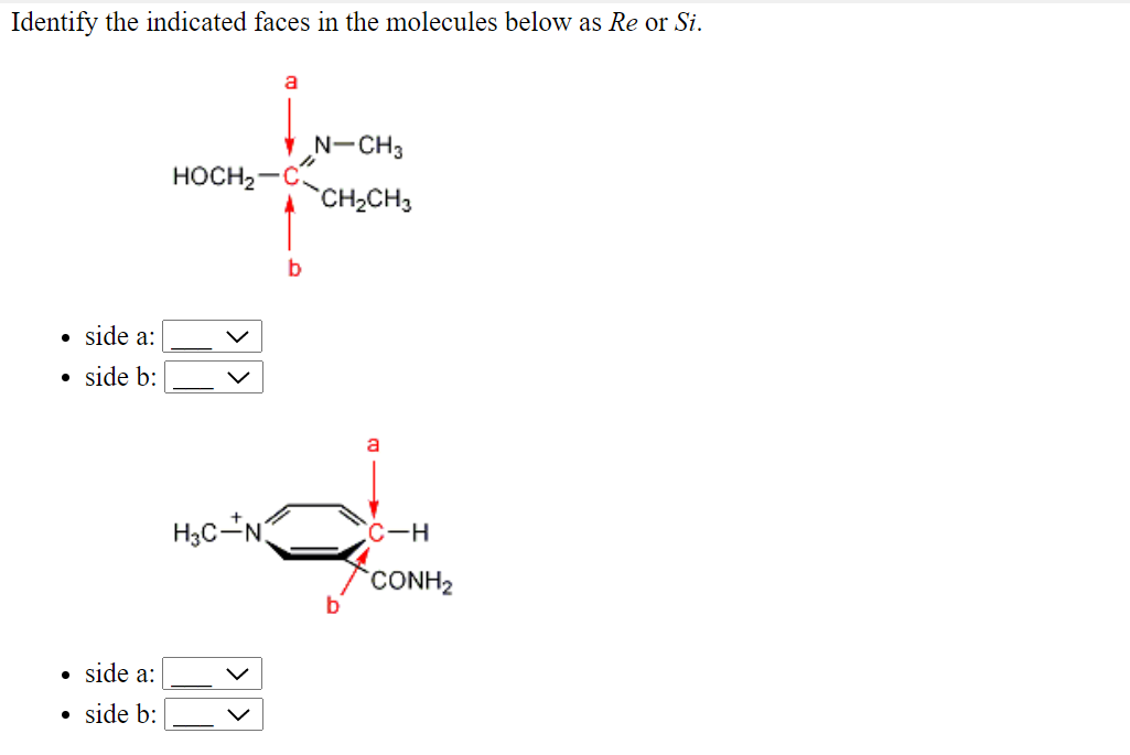 Solved Identify the indicated faces in the molecules below | Chegg.com