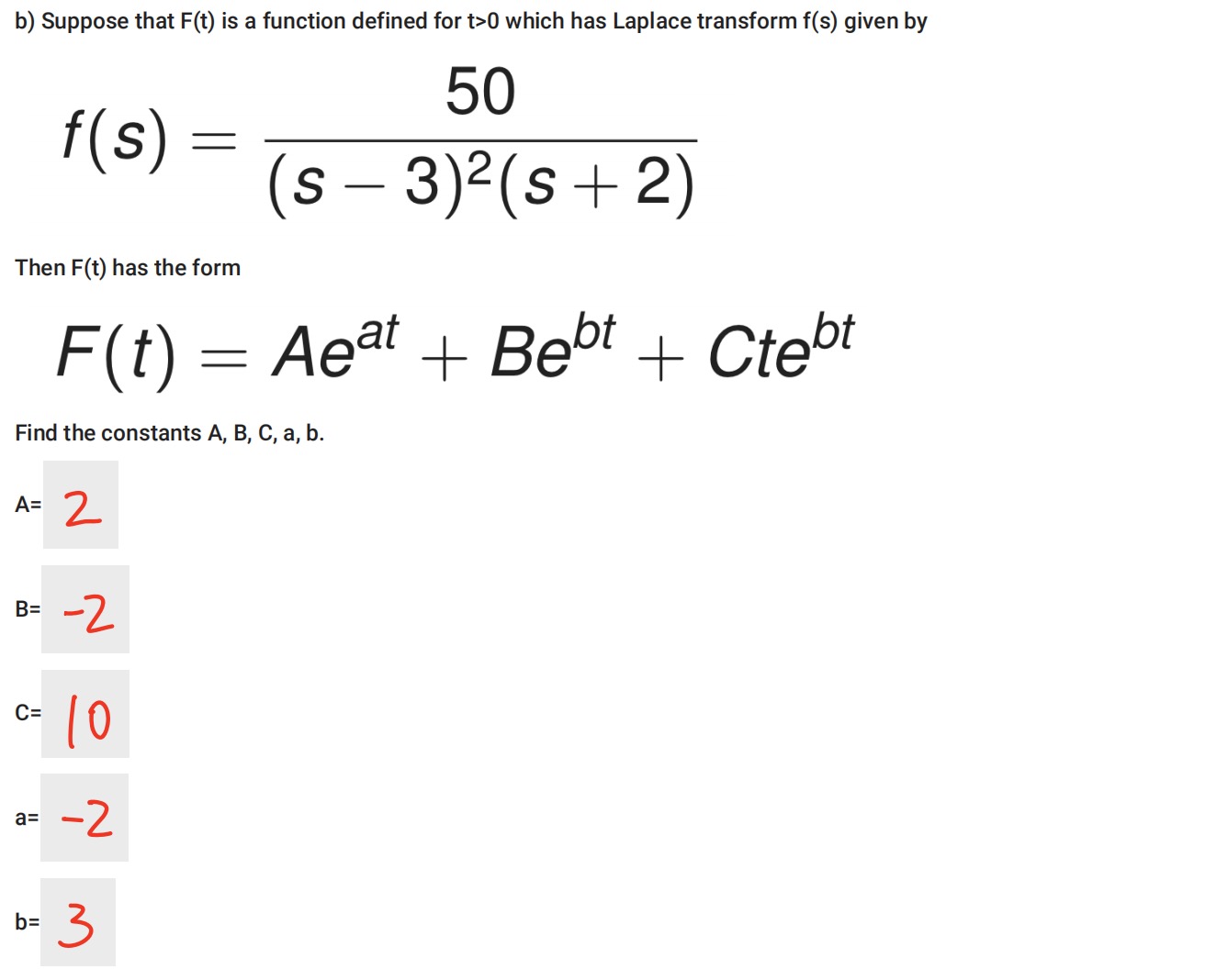 Solved Suppose that F(t) ﻿is a function defined for t>0 | Chegg.com