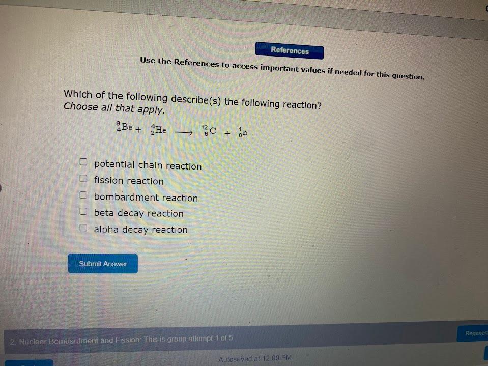 Solved Which of the following describe(s) the following | Chegg.com