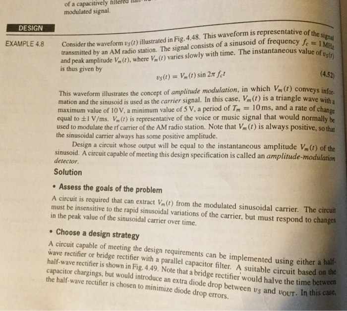 As shown in Example tifier circuit of Fig. 4.49 | Chegg.com