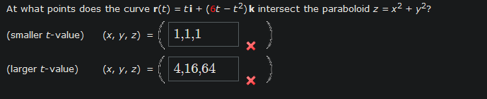 Solved At what points does the curve r(t)=ti+(6t−t2)k | Chegg.com