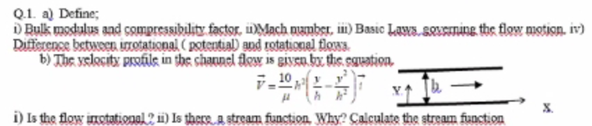 Solved Q.1. a) Define; Bulk modulus and compressibility | Chegg.com